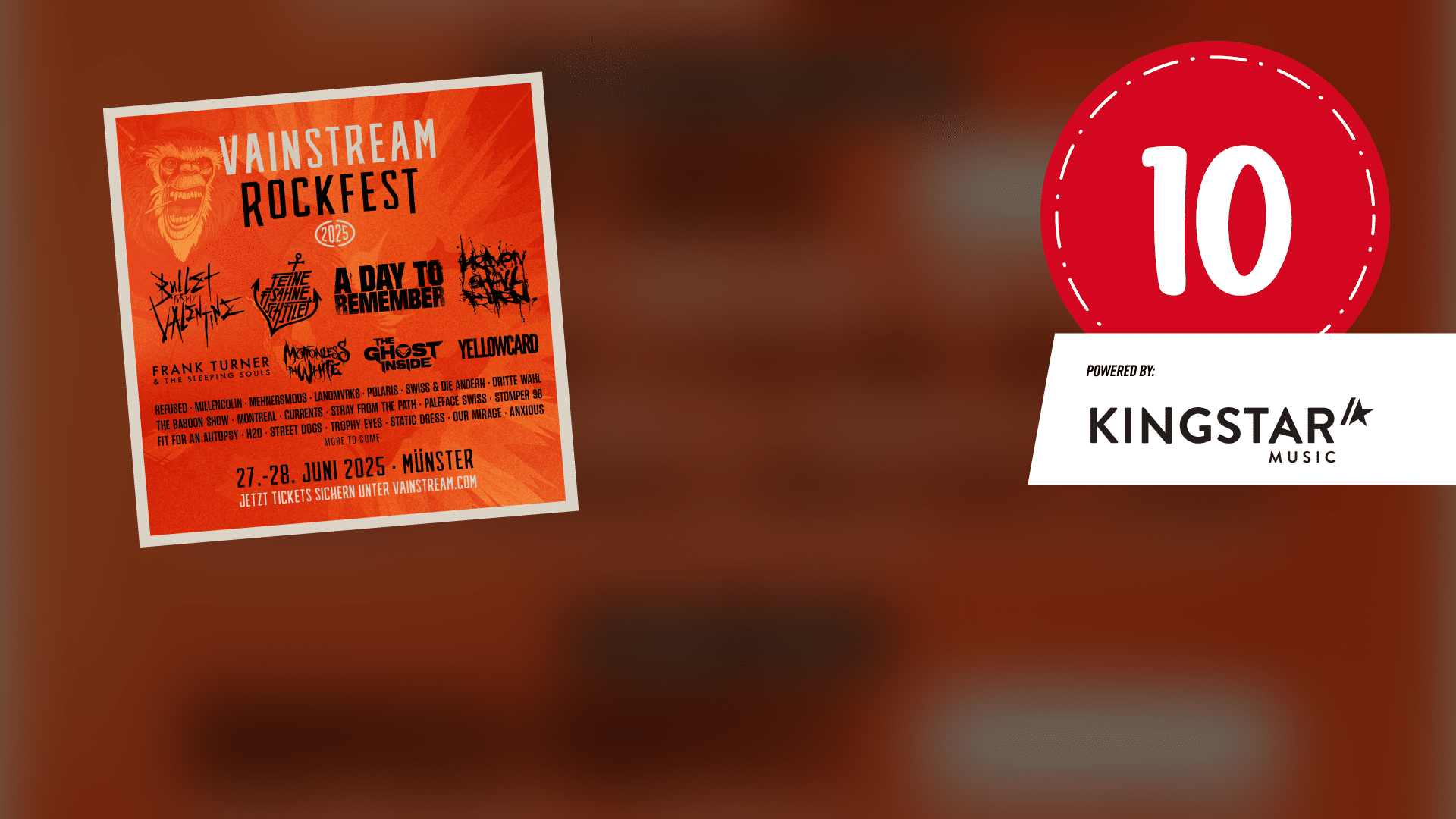 Tag 10: Gewinnt 2x2 Tickets für das Vainstream Rockfest 2025