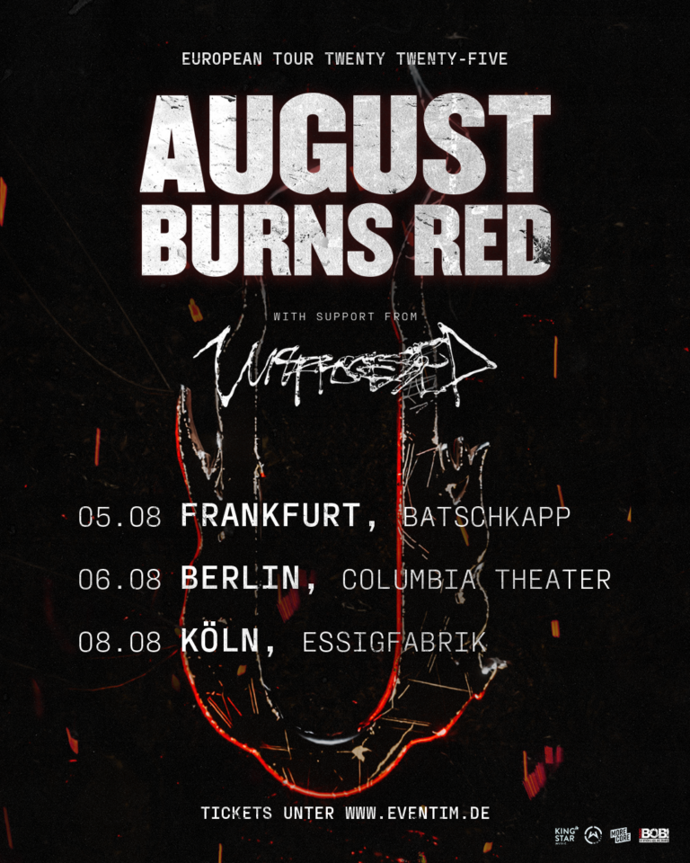 August Burns Red - Tour 2025 - Tickets jetzt auf MoreCore.de