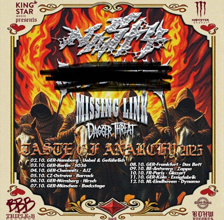 Nasty - Taste Of Anarchy Tour 2025 - Tickets auf MoreCore.de