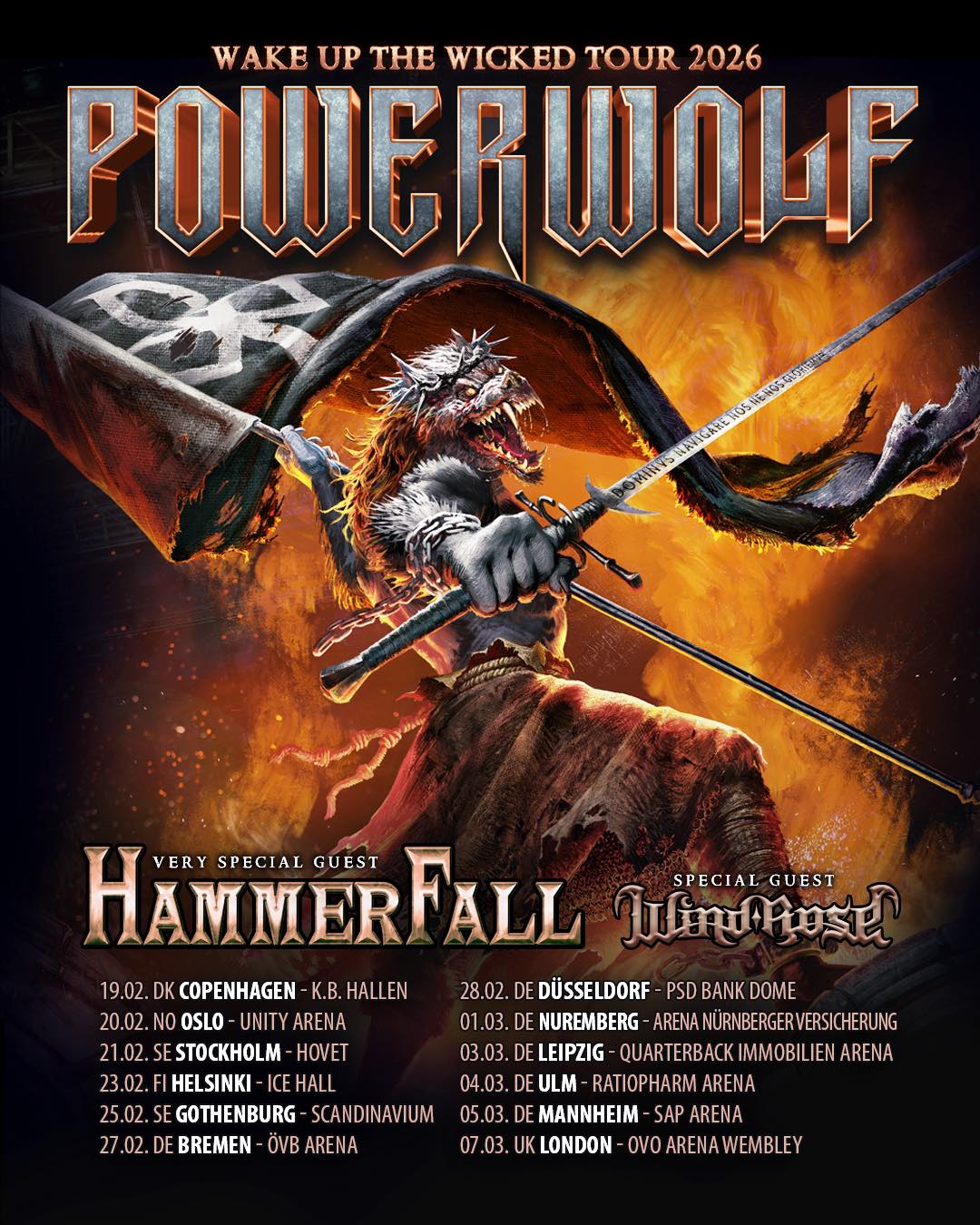 Powerwolf kommen auf dicke "Wake Up The Wicked Tour 2026"